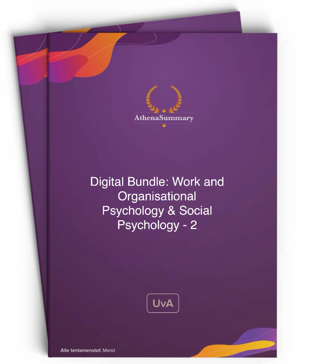Digital Bundle: Work and Organisational Psychology & Social Psychology - 2